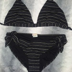 pool party | Swim | Super Sexy Black Gold String Bikini | Poshmark